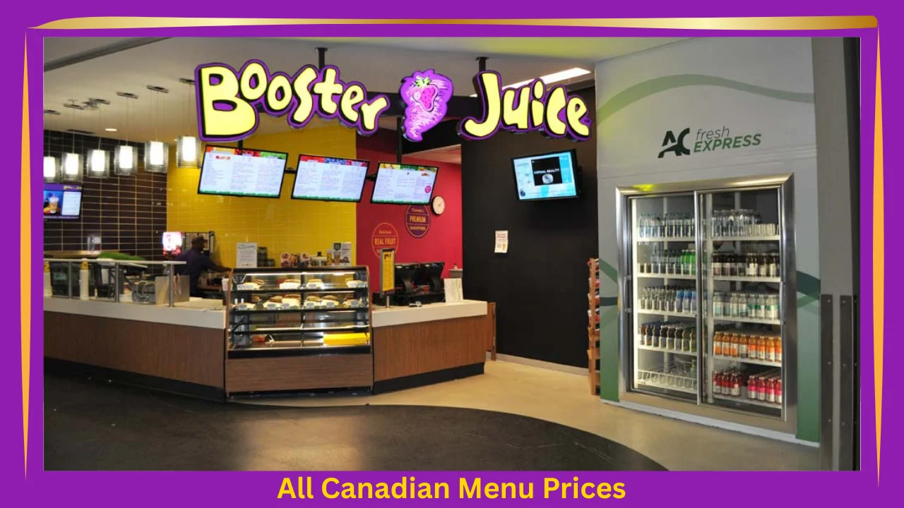 Booster Juice Menu Prices in Canada 2025
